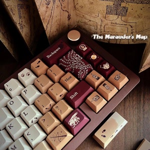 Mischief Managed Keycap Set: PBT Cherry Profile, Mechanical Keyboard - Etsy