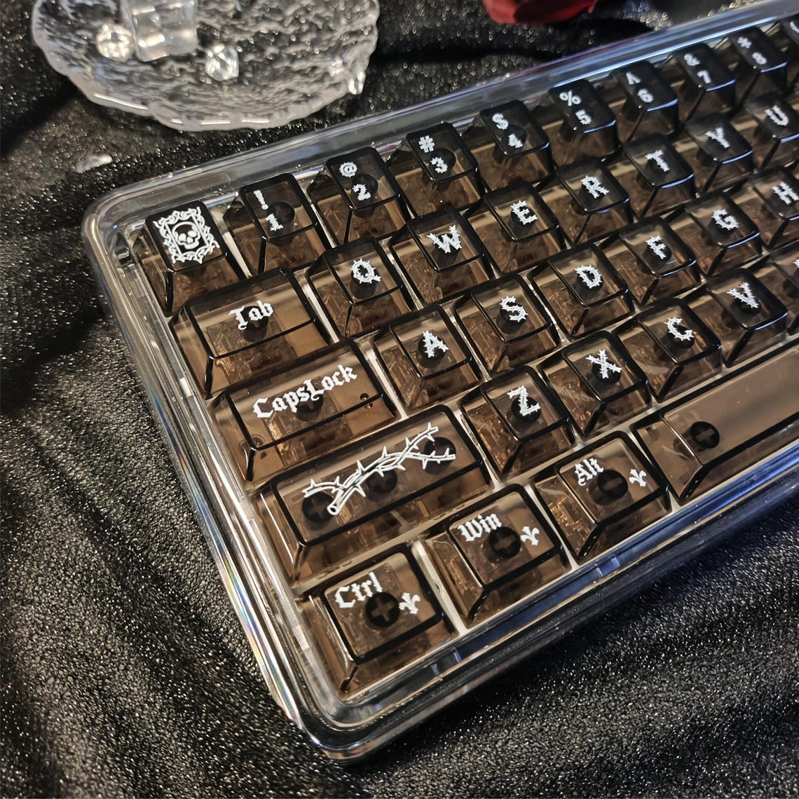Dark Gothic Style Keycap Set, PC UV Print, Cherry Profile, 115 Keys - Etsy