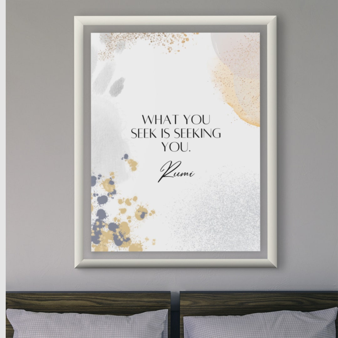 Rumi Quotes Wall Art Motivational Quote Quote Wall Art - Etsy