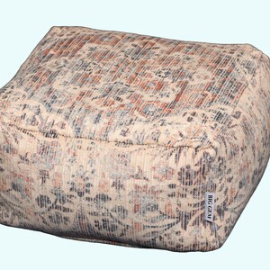 BIG GEM Indoor Outdoor Woven Square Pouf. Made in the USA. - Etsy