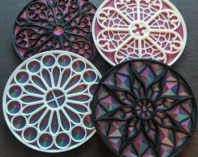 Cathedral Window Coasters - Etsy