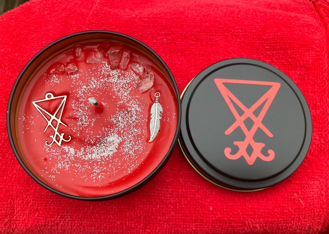 Lucifer Sigil Candle, Lucifer Offering Candle, Lucifer Devotional ...
