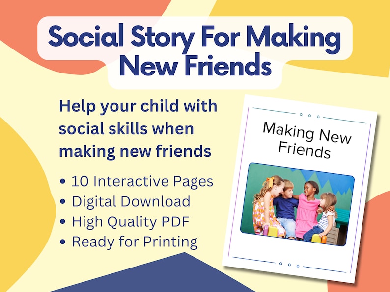 Social Story: Making New Friends | Digital Social Story for Social ...