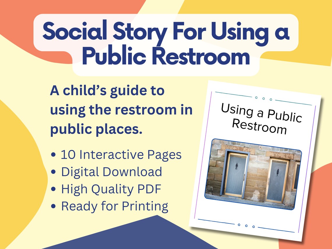 Social Story: Using a Public Restroom | Digital Social Story About ...