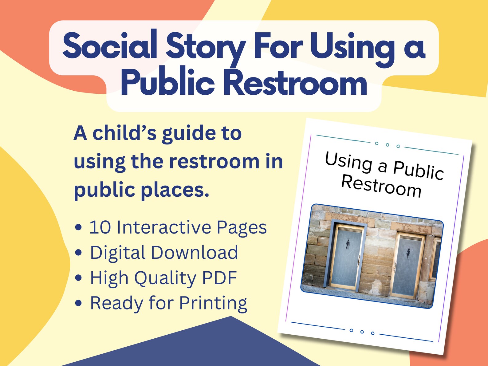 Social Story: Using a Public Restroom | Digital Social Story About ...