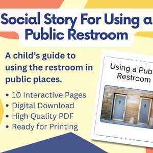 Social Story: Using a Public Restroom | Digital Social Story About ...