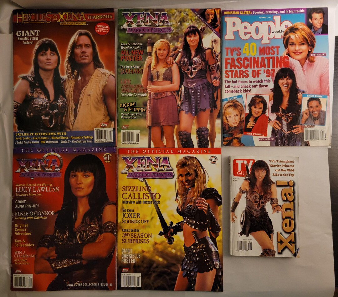 Xena: Warrior Princess Magazines/memorabilia Including Characters Like ...
