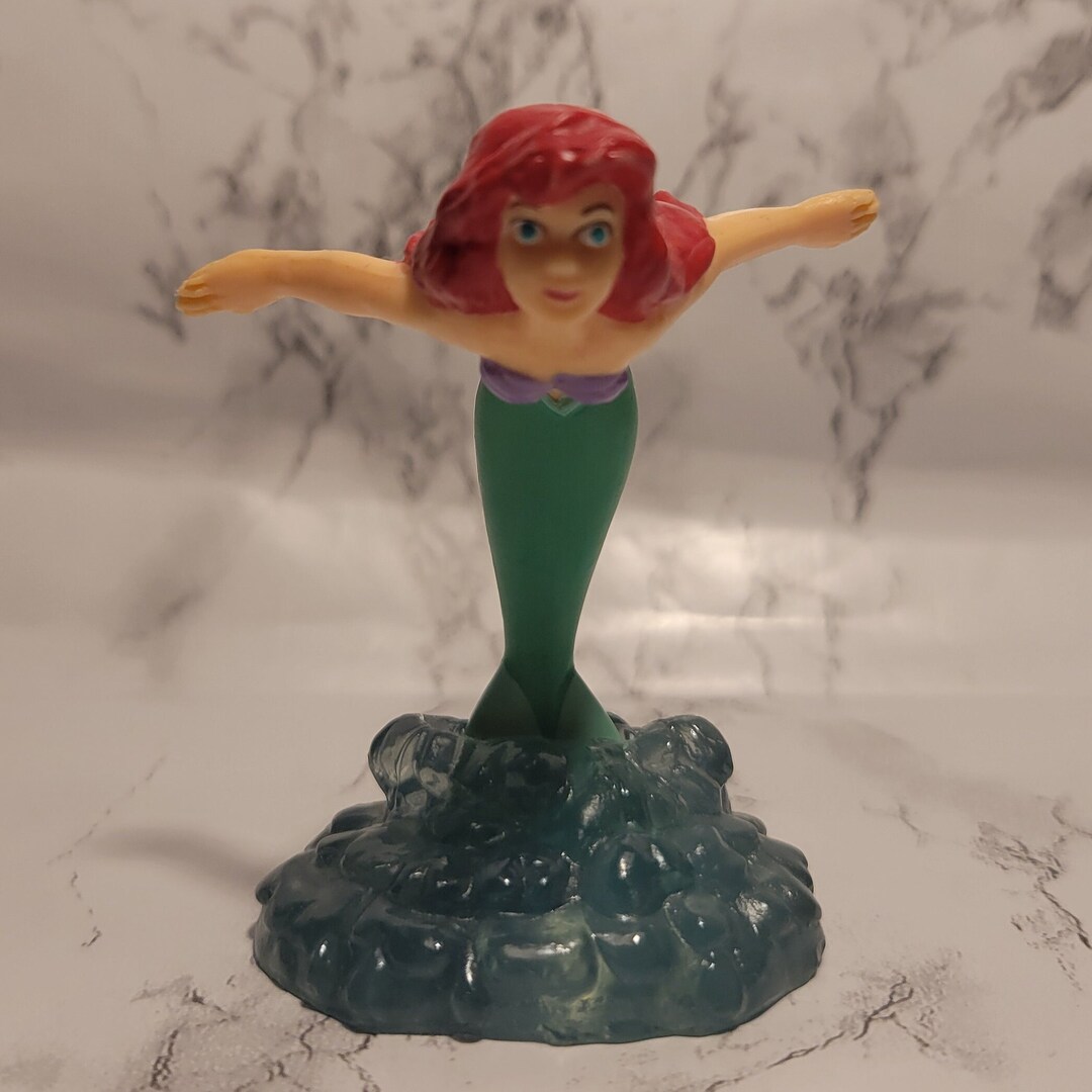 Disney's the Little Mermaid Figurine jumping Out of Waves - Etsy