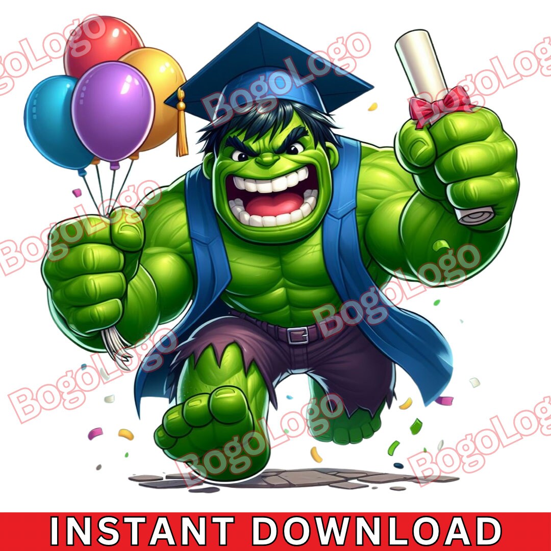 Strong Green Action Figure Graduation PNG Graduation PNG Hero Graduate ...