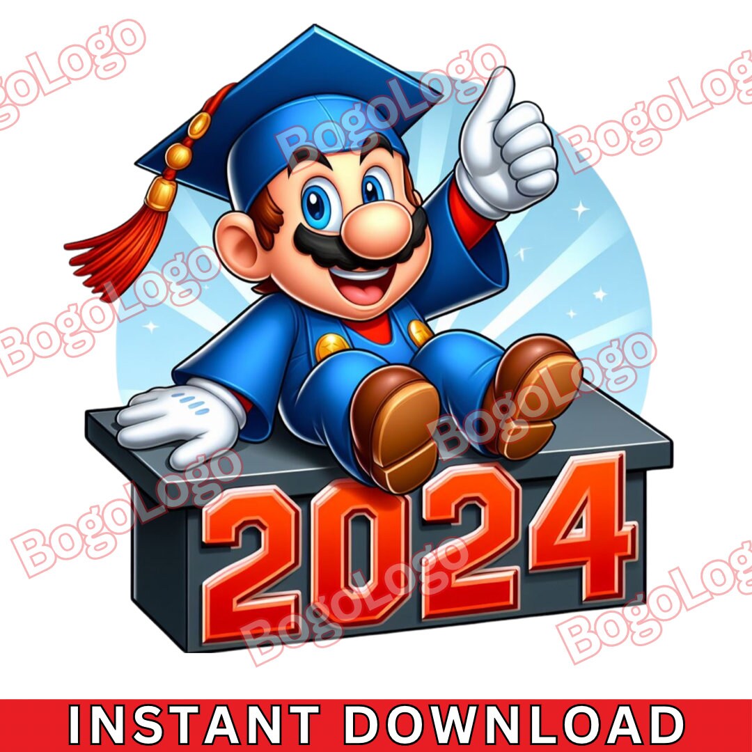 Mario Graduation PNG Super Graduation Celebration Graduate PNG Mario ...