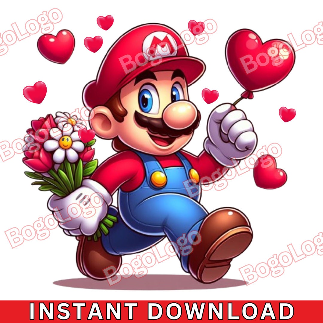 Niedliche Mario Liebe PNG Super Mario Liebe PNG Herz Ballon ...
