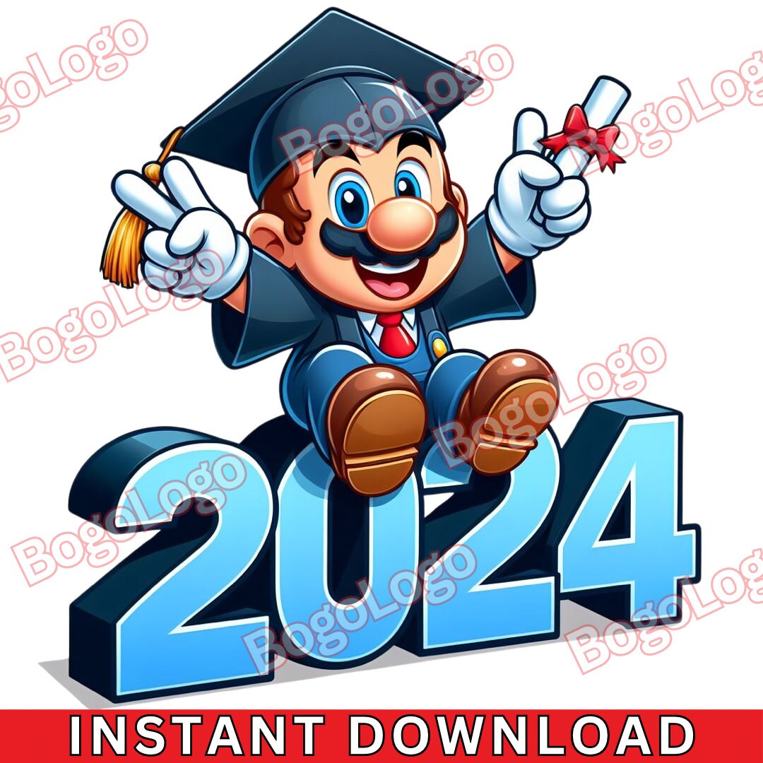 Mario Graduation PNG Super Graduation Celebration Graduate PNG Mario ...