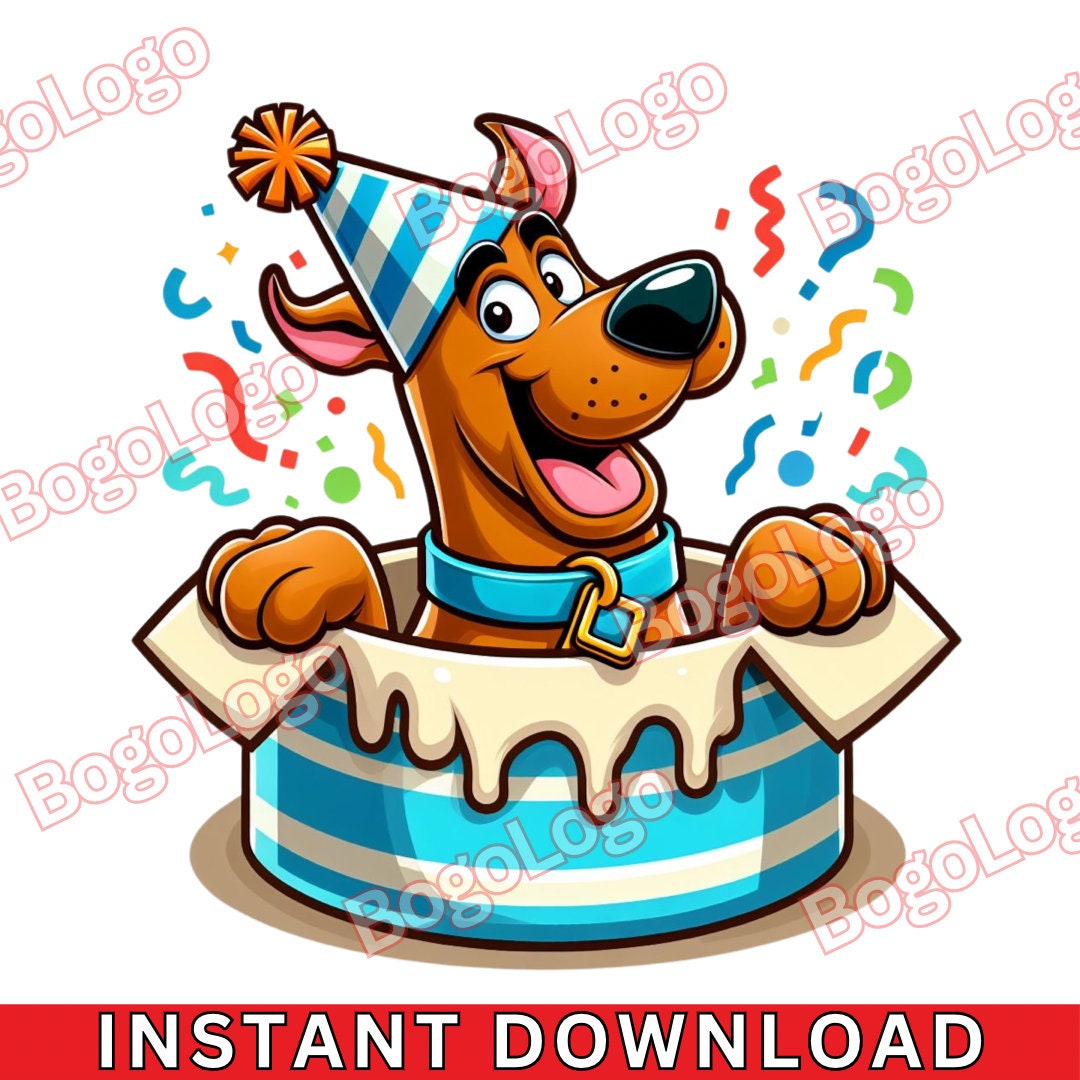 Scoob Birthday Confetti PNG Happy Birthday PNG Scoob Surprise PNG ...