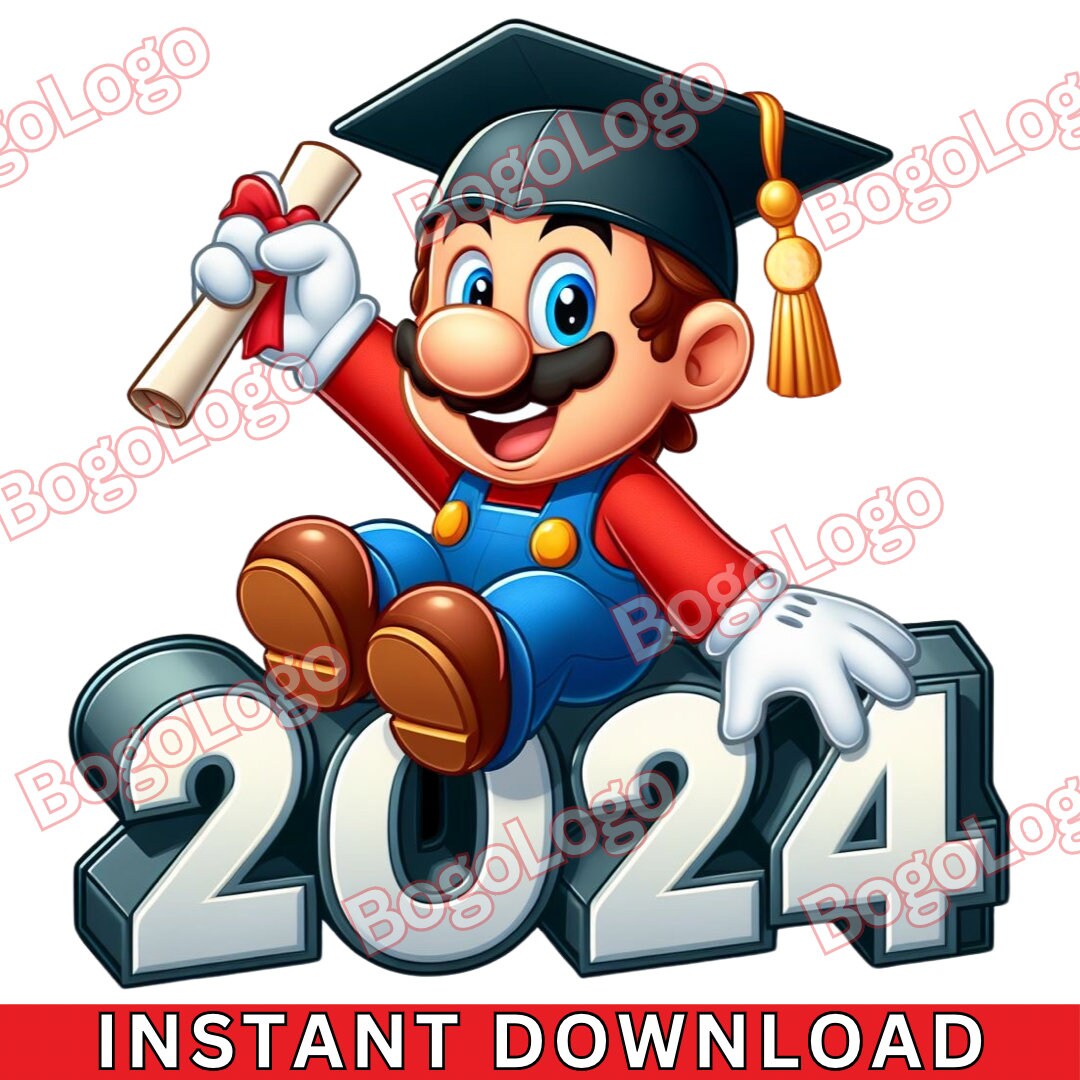 Mario Graduation PNG Super Graduation Celebration Graduate PNG Mario ...