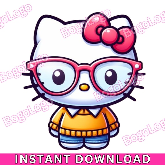 Hello Kitty Nerd Glasses Blue
