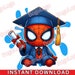 Spidey Graduation PNG Super Hero Graduation Graduate PNG Spidey PNG ...