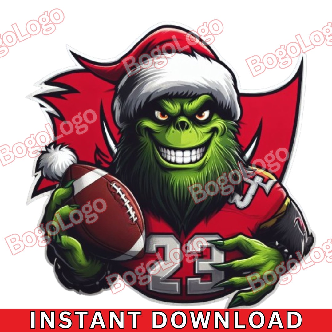 Tampa Bay Inspired Football PNG Football PNG Grinch Christmas Tampa ...
