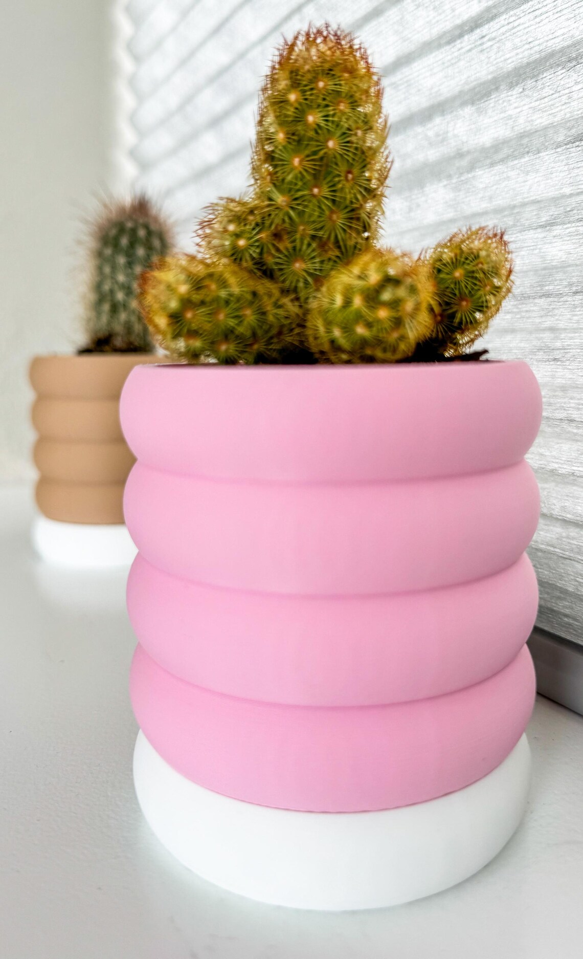 Interlocking Planter With Drainage – 3D Printed Modern Plant Pot With ...