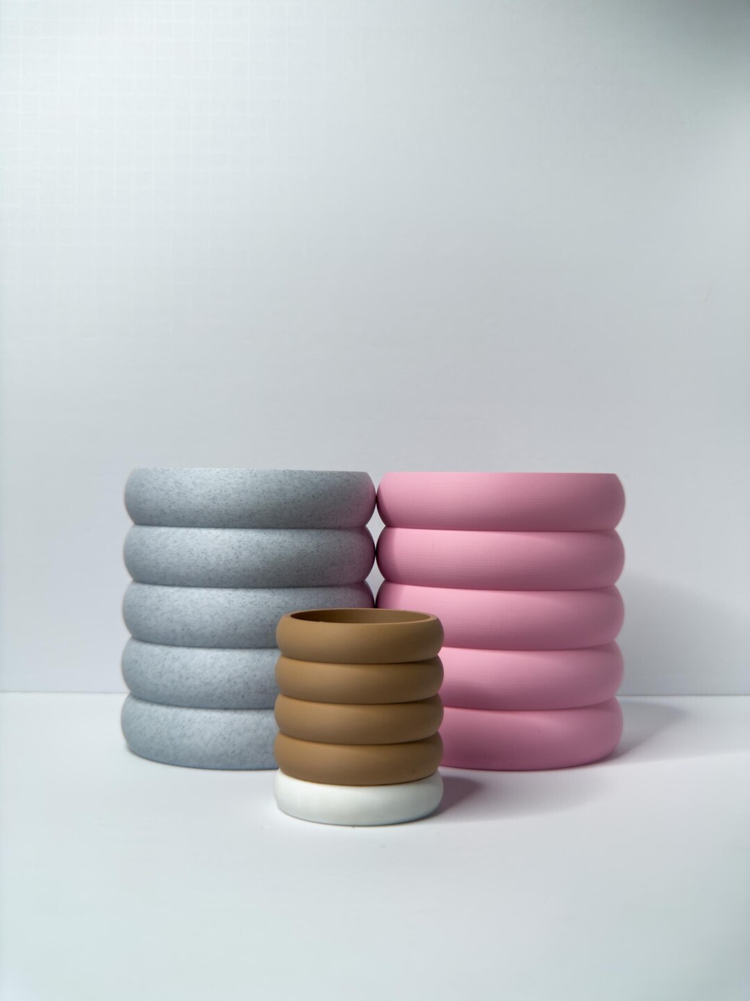 Interlocking Planter With Drainage – 3D Printed Modern Plant Pot With ...