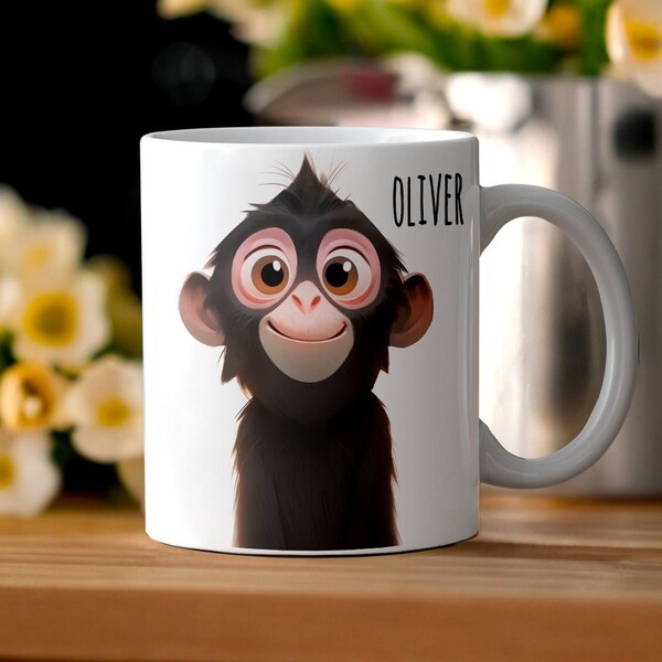 Monkey Mug - Etsy