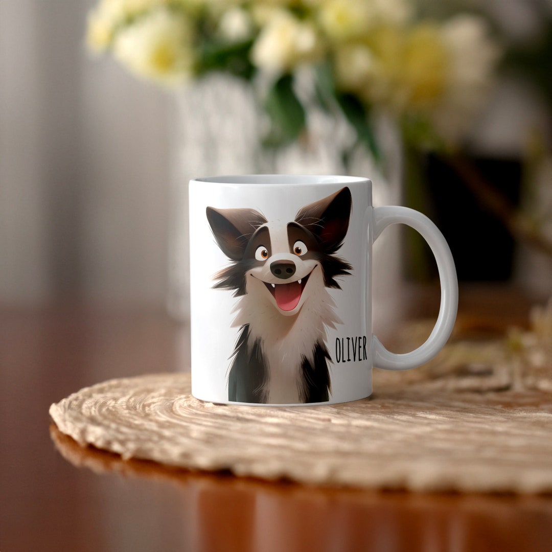 Personalised Border Collie Mug, Border Collie Gifts, Dog Lover Gifts ...