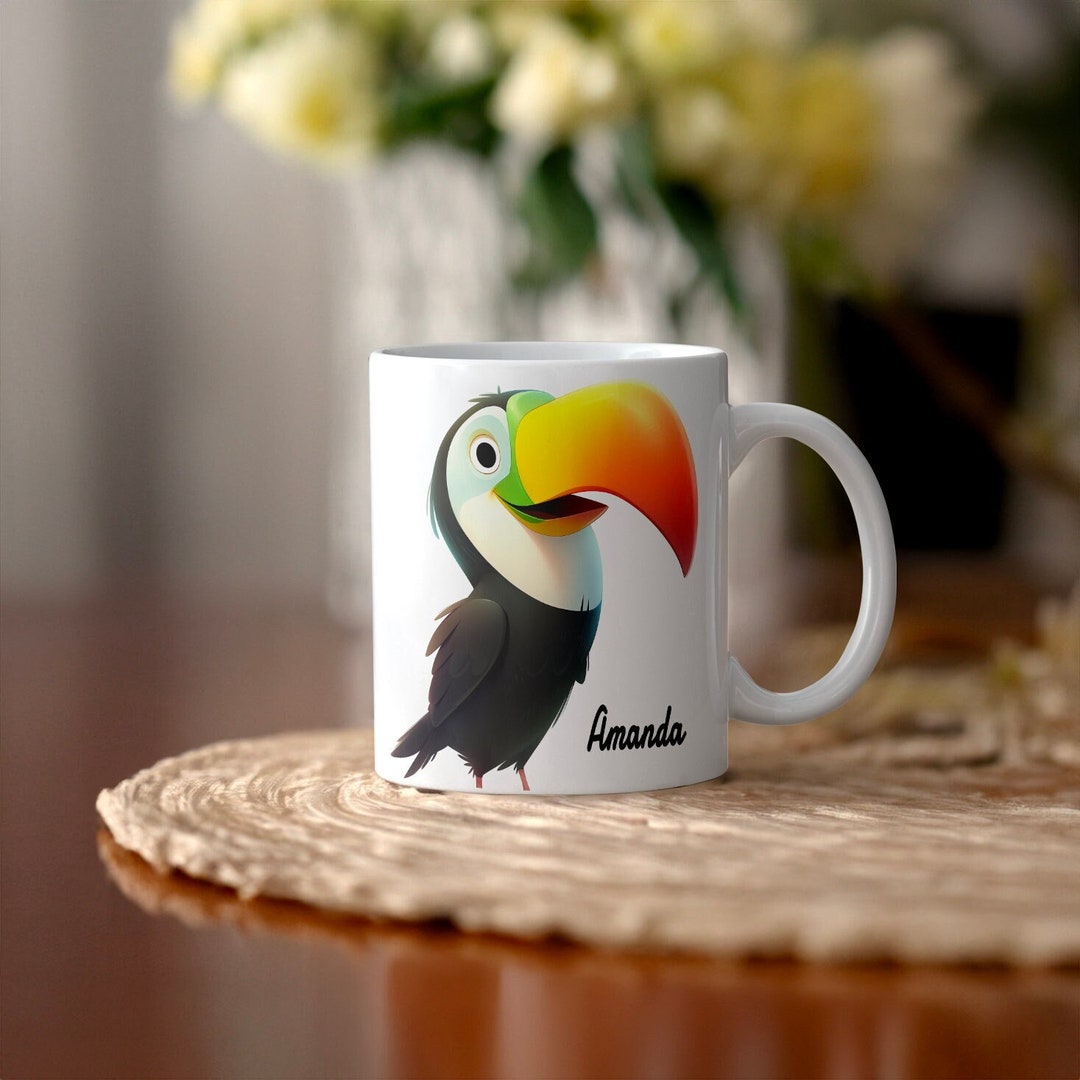 Personalised Toucan Mug, Toucan Gifts, Bird Lover Gifts, Customized ...