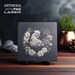 Rooster V2 PNG Laser Engraving File for Slate Coaster, Laser Ready ...
