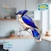 Blue Jay Stained Glass Pattern, Bird Stained Glass, Animal Suncatcher ...