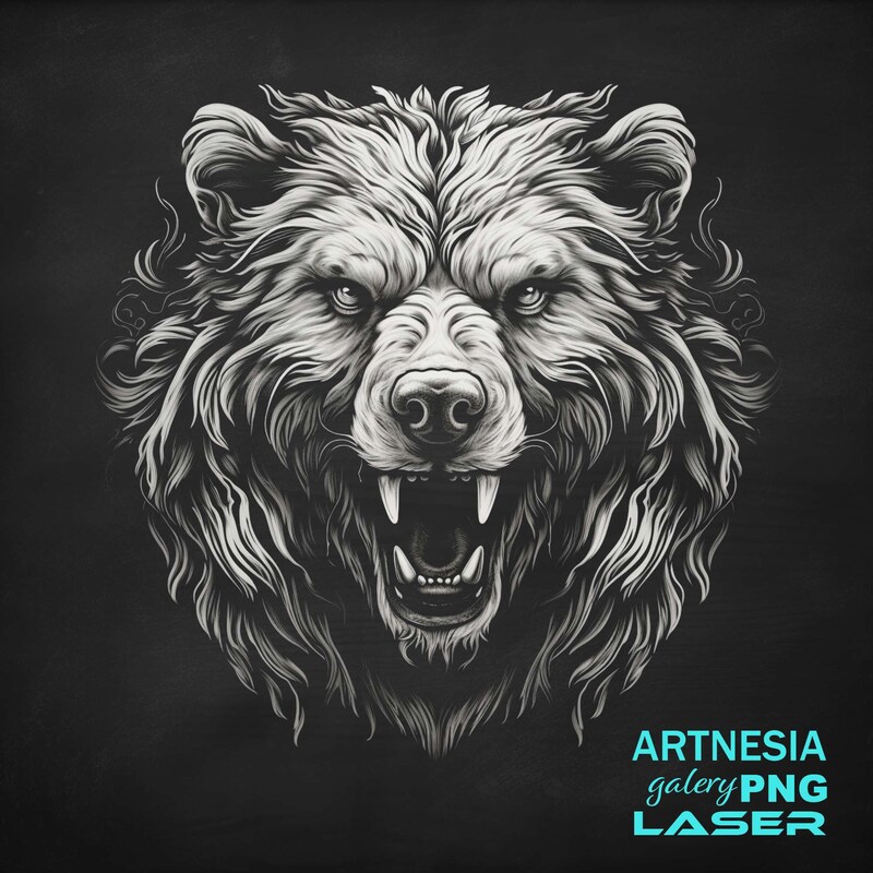 Angry Bear Svg - Etsy