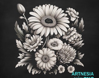 Wreath Flower PNG Laser Engraving File for Slate Coaster, Laser Ready ...