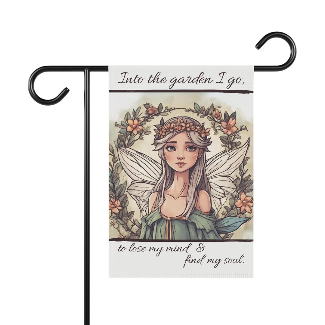 Into the Garden Sign | Fairy Garden Banner - Etsy