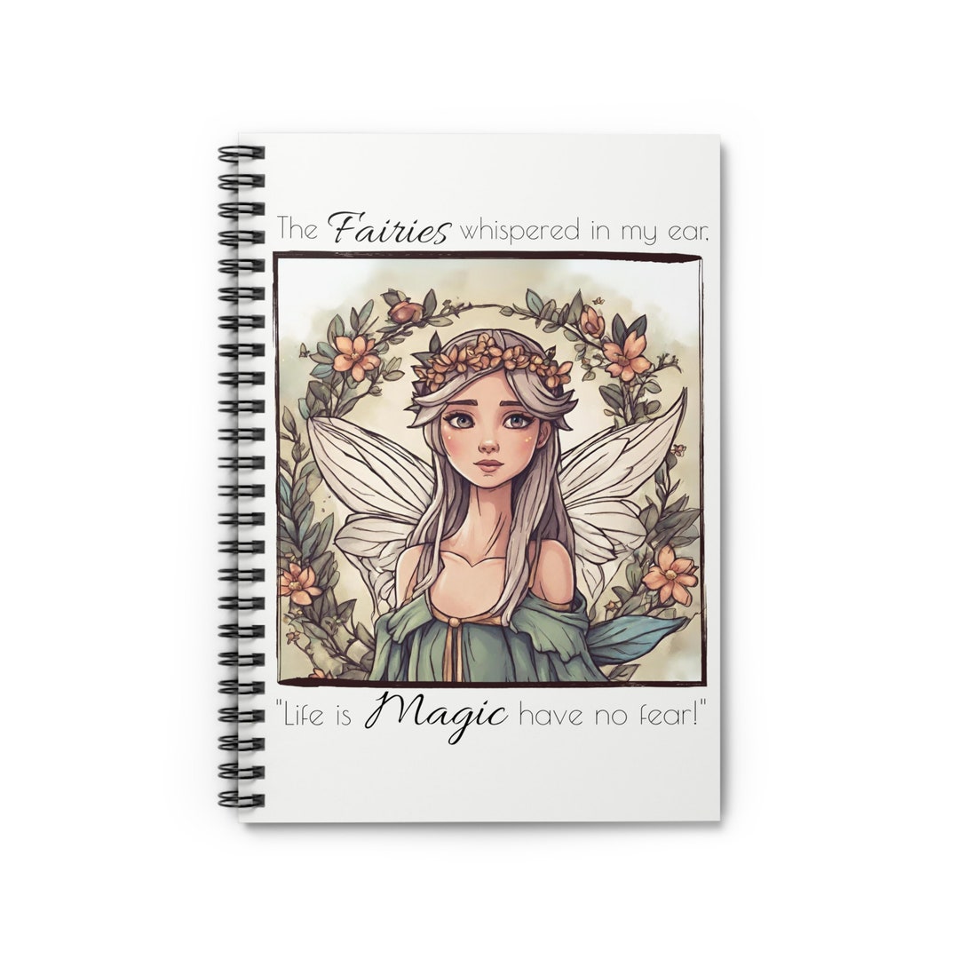 Fairies Whispers | Spiral Notebook With Square Design - Etsy