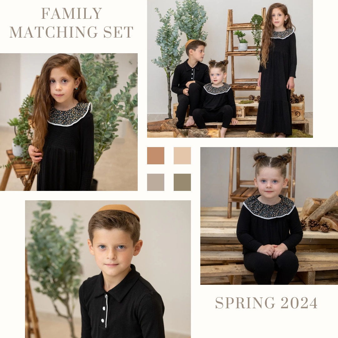 Family Spring Matching Modal Set Girls Smocked Maxi Dress - Etsy