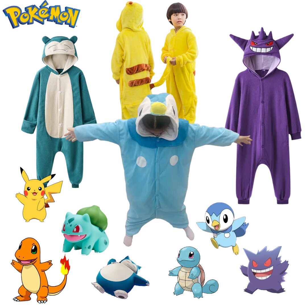 Pokemon Kids Jumpsuit Costume Handmade Pokemon Unisex Kids - Etsy