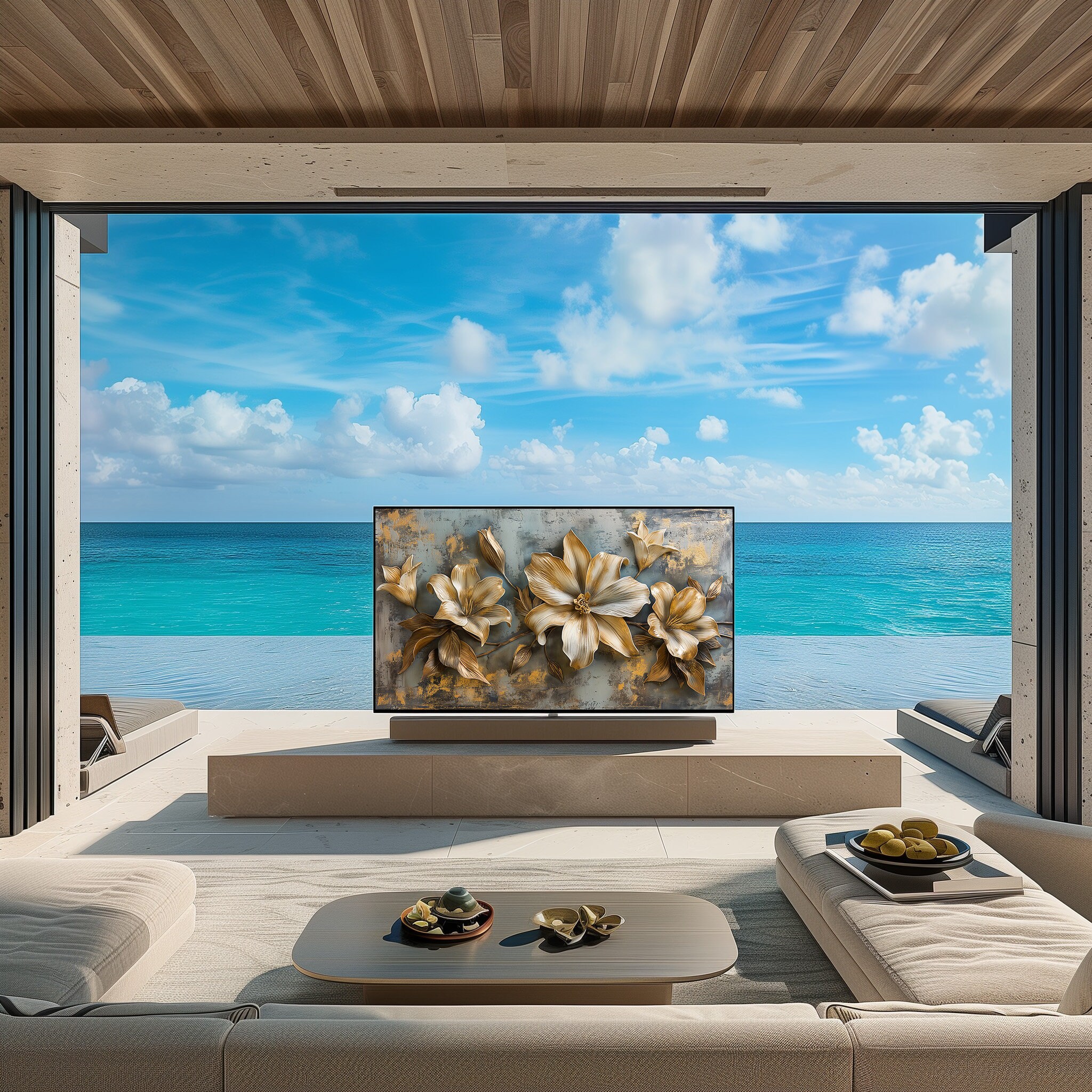 Samsung Frame TV Art Painting for TV Vintage Brush Strokes 3D Wild ...