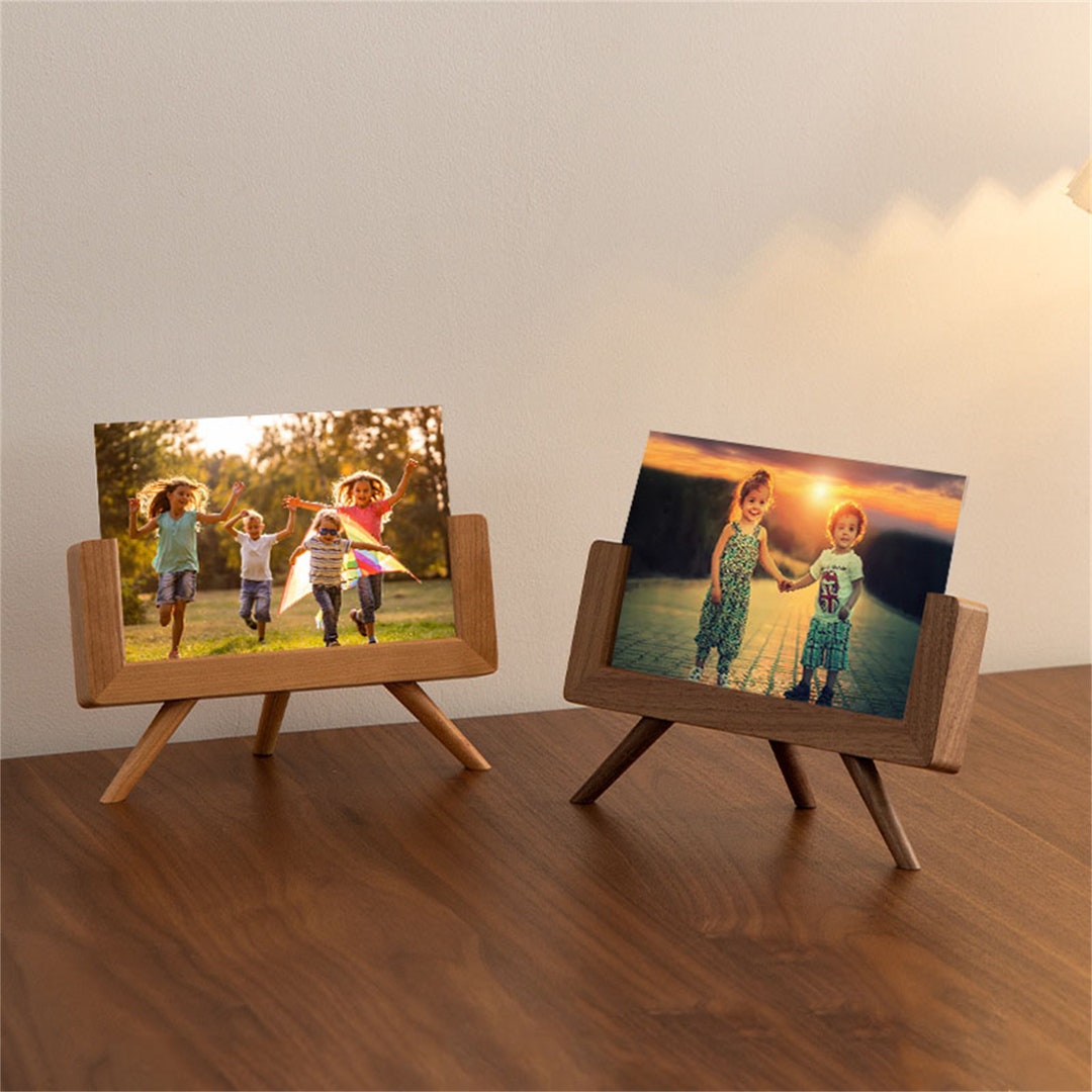 Solid Wood Photo Frame-cherry Wood Photo Frame-personalized - Etsy