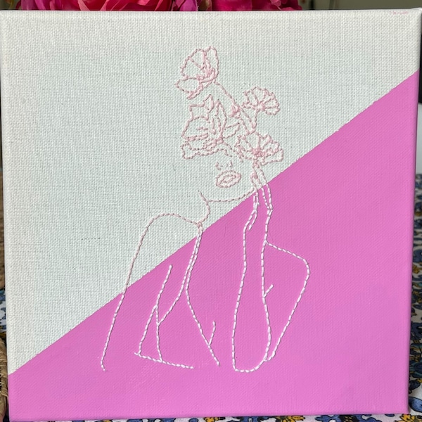 Embroidery on Canvas - Etsy
