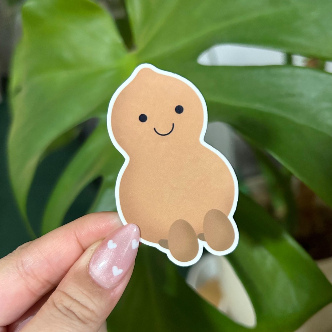 Peanut Stuffed Animal Sticker - Etsy