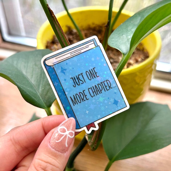 Just One More Chapter Sticker - Etsy