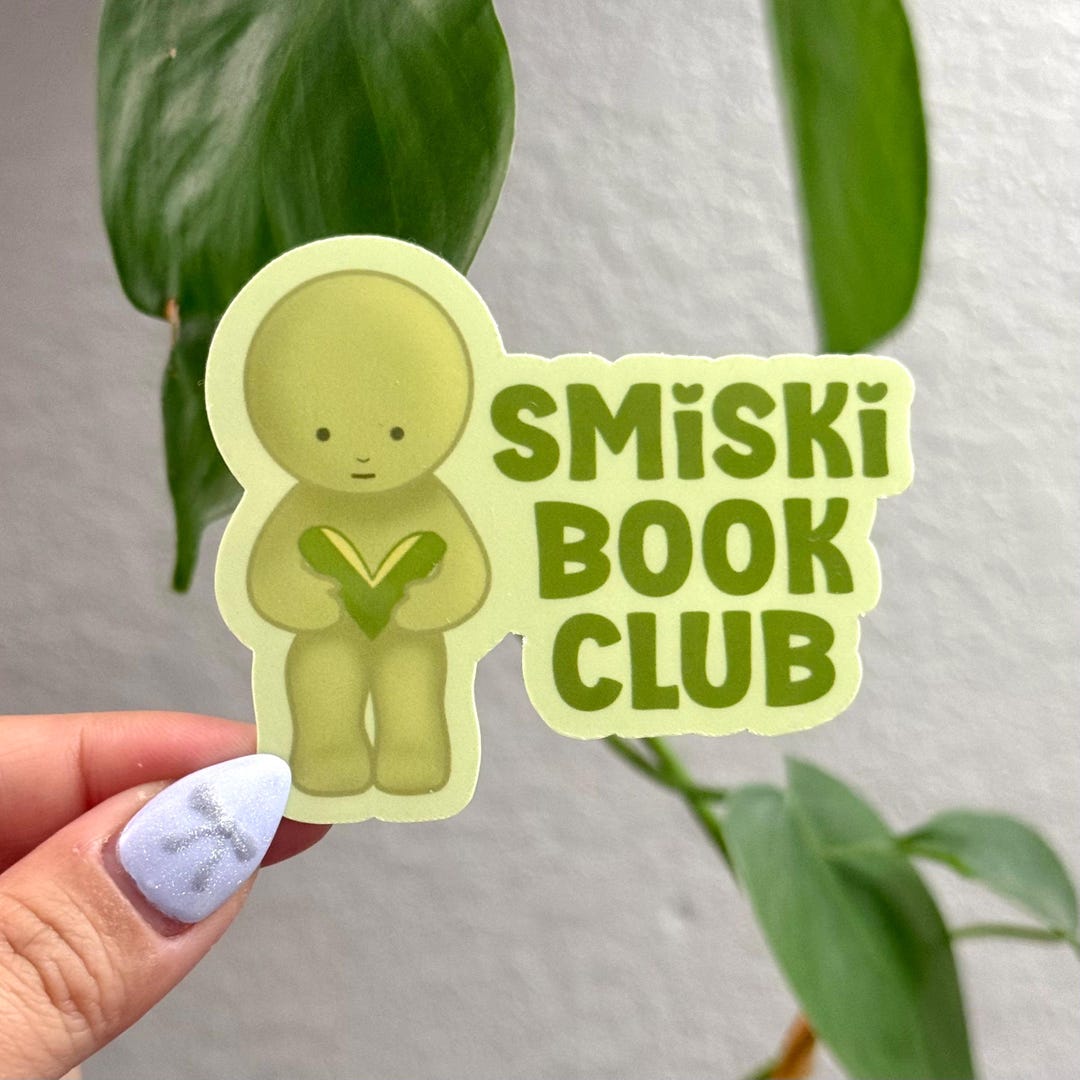 Smiski Reading Sticker - Etsy