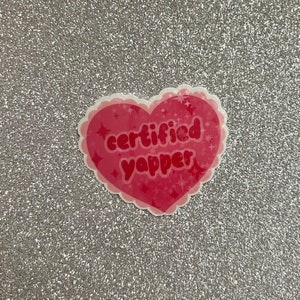 Certified Yapper Sticker - Etsy
