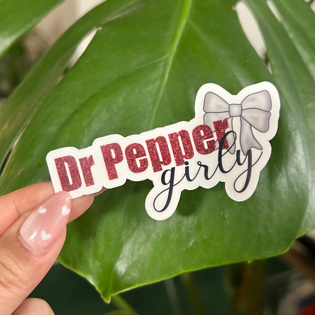 Dr Pepper Girly Sticker - Etsy