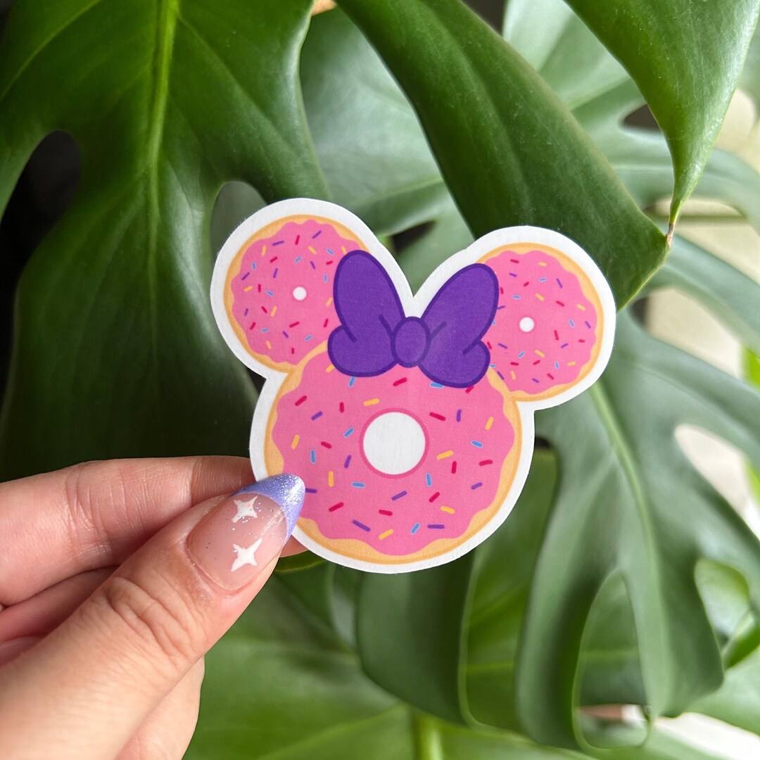 Minnie Donut Sticker - Etsy