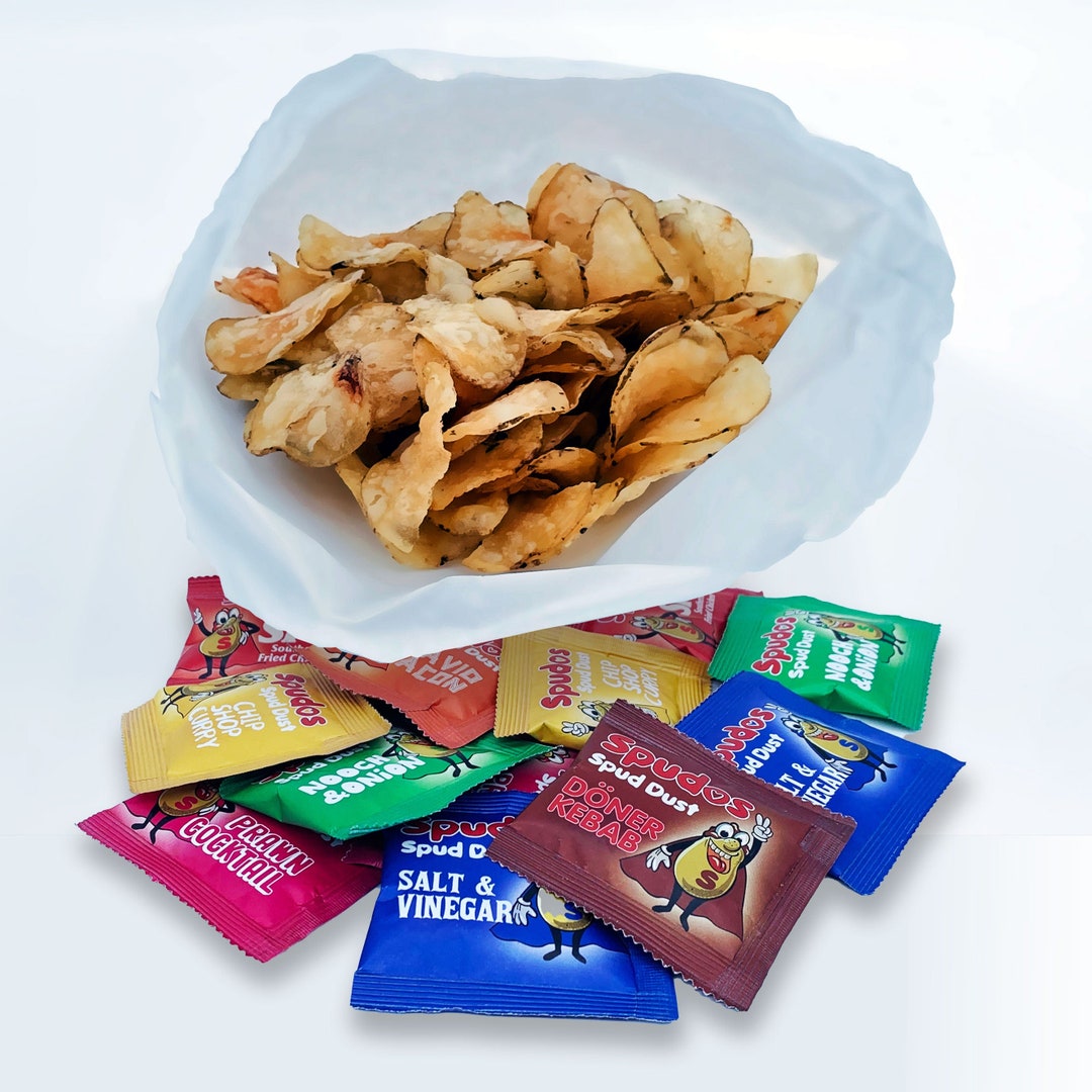 Spudos Unseasoned Crisps and Spud Dust Samples - Etsy