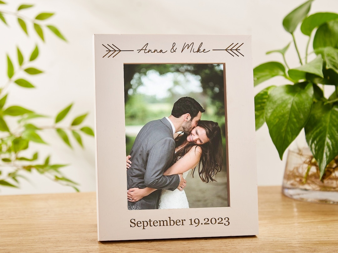 Personalized Picture Frame Wood Wedding Picture Frame Custom - Etsy Norway