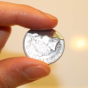 Bitten and Restored 10p Coin Magic Trick - Bite Out 10p Coin - Etsy