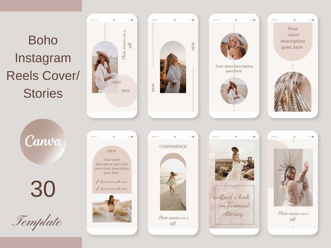 Boho Instagram Stories Instagram Reels Templates Instagram - Etsy