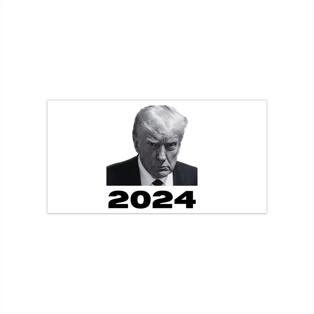 Trump 2024 Mugshot Bumper Stickers - Etsy