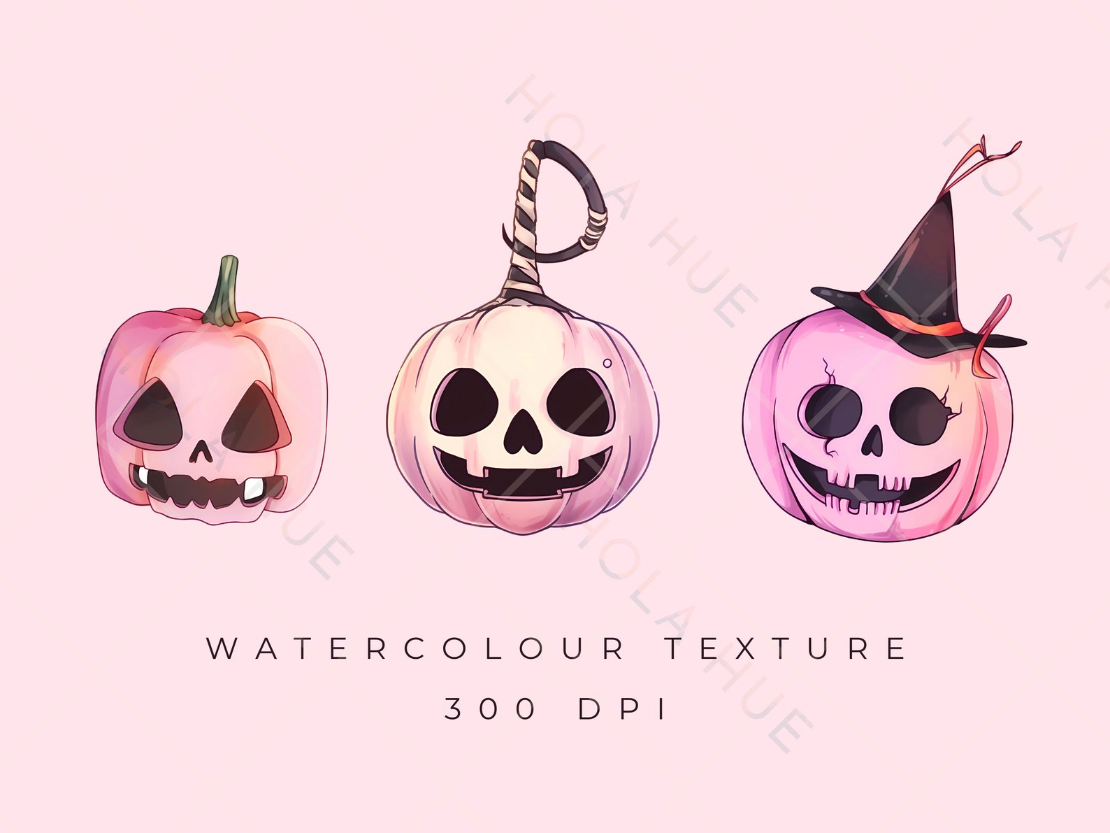 Happy Halloween Clipart, Pastel Halloween Clipart, Halloween Pumpkins ...