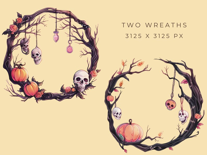 Halloween Border Clipart, Halloween Frame Clipart, Halloween Tree ...